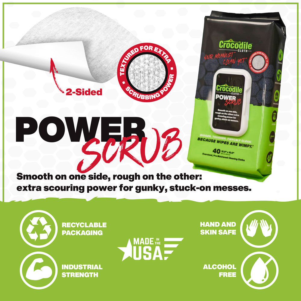 Power Scrub (40-Count) – Crocodile Cloth